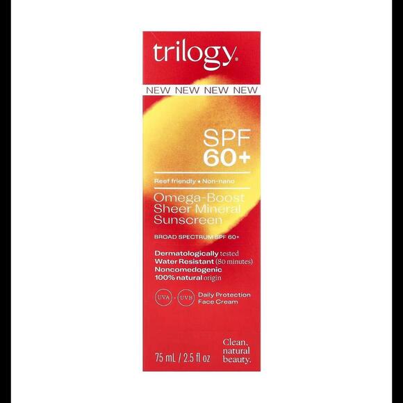 Skincare | Trilogy Spf 6 Plus Omegaboost Sheer Mineral Sunscreen 25 Oz ...